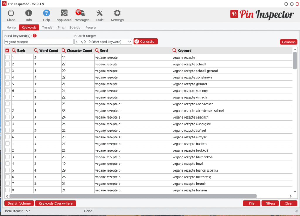 Pinterest Keyword-Tool für schnelle Recherchen - Kaleidocom